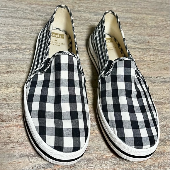 kate spade | Shoes | Kate Spade X Keds Slip On Checkered Sneakers ...